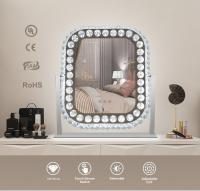 China Maquillaje Led Makeup Mirror Brush Set Hollywood Lights for sale