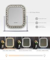 China Maquillaje Led Makeup Mirror Brush Set Hollywood Lights for sale