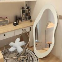 China 60x160cm Wooden Frame Freestanding Floor Mirror Black White for sale
