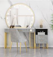 China Nordic Standing Hollywood Mirror And Desk Dressing Table With Drawers for sale