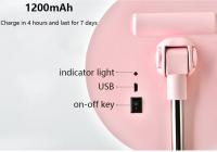 China Led Lighted Cosmetic 10x Magnifying Mirror For Makeup Vanity for sale
