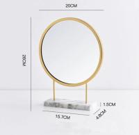 China Round Pocket Magnifying Makeup Mirror For Vanity Table Custom for sale