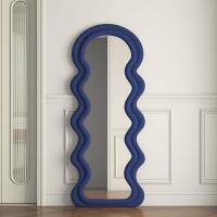 China Vertical Large Wavy Floor Length Mirror Full Length 70 Inch for sale