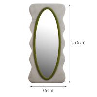 China Living Room Oversized Floor Mirror Freestanding Full Length Mirror Large Wood Frame for sale