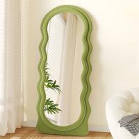 China Velvet MDF Arched Standing Mirror Oversized Full Length Oem for sale