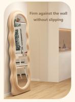 China Velvet MDF Arched Standing Mirror Oversized Full Length Oem for sale