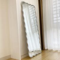 China Decorative Bedroom Frameless Floor Length Mirror Wavy cheval for sale