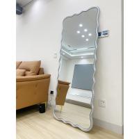 China Decorative Bedroom Frameless Floor Length Mirror Wavy cheval for sale