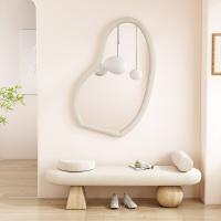 China Custom Standing Arched Floor Mirror Full Length 78x108cm for sale
