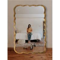China Customized Floor Length Oversized Floor Mirror Wooden Frame 71x32 for sale
