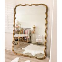 China Customized Floor Length Oversized Floor Mirror Wooden Frame 71x32 for sale
