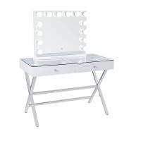 China Bedroom Furniture Custom Makeup Vanity Hollywood Mirror Dressing Table for sale
