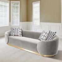 China Customizable Size Modern Design Style Velvet Sofa Set with Sectional Upholstery Cover for sale