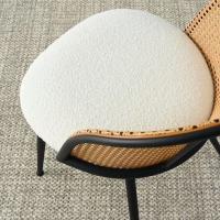 China Armless Dining Rattan Wood Table With Wicker Chairs Custom for sale