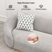 China Customizable Size Modern Design Style Velvet Sofa Set with Sectional Upholstery Cover for sale
