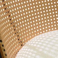 China Armless Dining Rattan Wood Table With Wicker Chairs Custom for sale