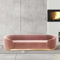 China Customizable Size Modern Design Style Velvet Sofa Set with Sectional Upholstery Cover for sale