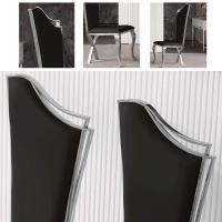China Customized Onyx Marble Dining Table Marble Stone Steel Frame Office Chair for sale