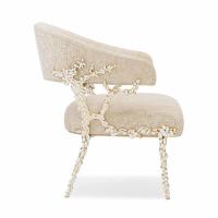 China Metal Frame Velvet Leather Armchair Lounge Living Room Leather Accent Chairs for sale
