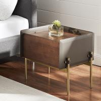China Solid Steel High Leg Nightstand Simple and Modern Storage Cabinet for Mini Bedroom for sale