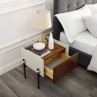 China Solid Steel High Leg Nightstand Simple and Modern Storage Cabinet for Mini Bedroom for sale
