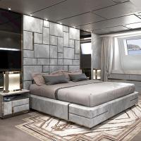 China ROHS Hotel King Size Upholstered Bed Bedroom Furniture Sets for sale