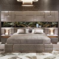 China ROHS Hotel King Size Upholstered Bed Bedroom Furniture Sets for sale