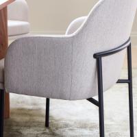 China Stainless Steel Frame Boucle Dining Chairs Velvet Contemporary Dinette Sets for sale