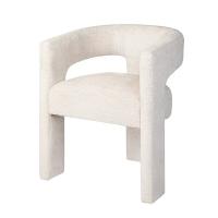 China Eco friendly Wooden White Sherpa Accent Chair For Dining Room for sale