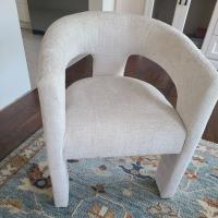 China Eco friendly Wooden White Sherpa Accent Chair For Dining Room for sale