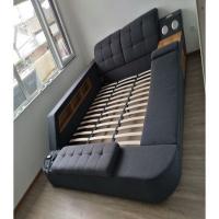 China Leather Luxury Bedroom Sets Tufted Upholstered Bed Modern Design for sale