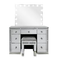 China Modern Makeup Vanity Dressing Table Hollywood Mirror MDF Board for sale
