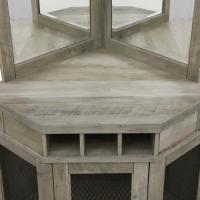 China Wooden Crate Corner Wine Bar Cabinet rack Home Furniture for sale