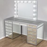 China Modern Makeup Vanity Dressing Table Hollywood Mirror MDF Board for sale