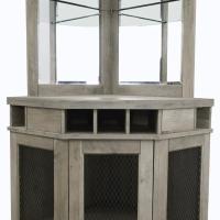 China Wooden Crate Corner Wine Bar Cabinet rack Home Furniture for sale