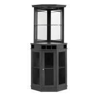 China Modern Bar Corner Wine Rack Cabinet Wooden Counter OEM for sale
