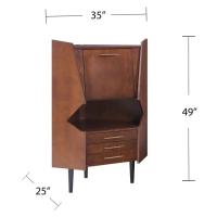 China Commercial Wooden Corner Liquor Cabinet Counter For Alcohol Wine Display for sale
