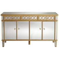 China Living Room Cabinet Modern 4 Drawers 4 Doors Buffet Cabinet Table with Mirrored Finish for sale