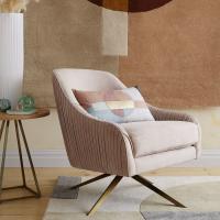 China ODM Modern Swivel Chair Metal Base For Office Leisure Living Room for sale