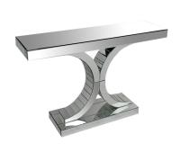 China Accent Crystal Mirrored Console Table Hotel Entryway Furniture for sale