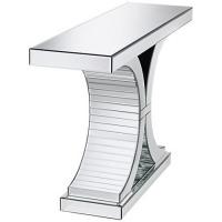 China Accent Crystal Mirrored Console Table Hotel Entryway Furniture for sale