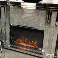 China End Crystal Mirrored Fireplace Console Table Home Decor ODM for sale