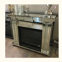 China End Crystal Mirrored Fireplace Console Table Home Decor ODM for sale