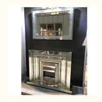 China End Crystal Mirrored Fireplace Console Table Home Decor ODM for sale