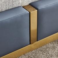 China Leather Tufted Upholstered Bed Modern King Bedroom Sets for sale