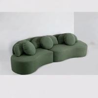 China Customized Boucle Fabric Sofa White Fabric Couch Set Home Luxury for sale