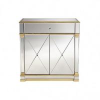 China Custom Mirrored Furniture Console Cabinet 2 3 Drawer Bedside Table for sale