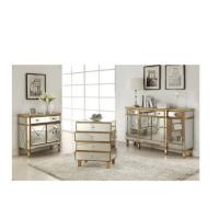 China Custom Mirrored Furniture Console Cabinet 2 3 Drawer Bedside Table for sale