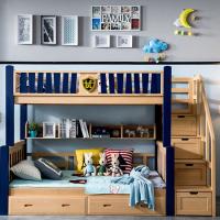 China Wood Kids Teenager Bunk Beds Twin Over Full Bedroom Sets OEM for sale