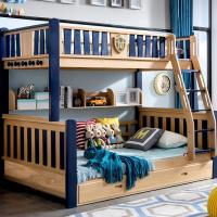 China Wood Kids Teenager Bunk Beds Twin Over Full Bedroom Sets OEM for sale